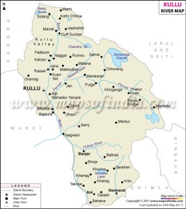 The Kulu Valley is situated between: / कुल्लू घाटी के बीच स्थित है ...